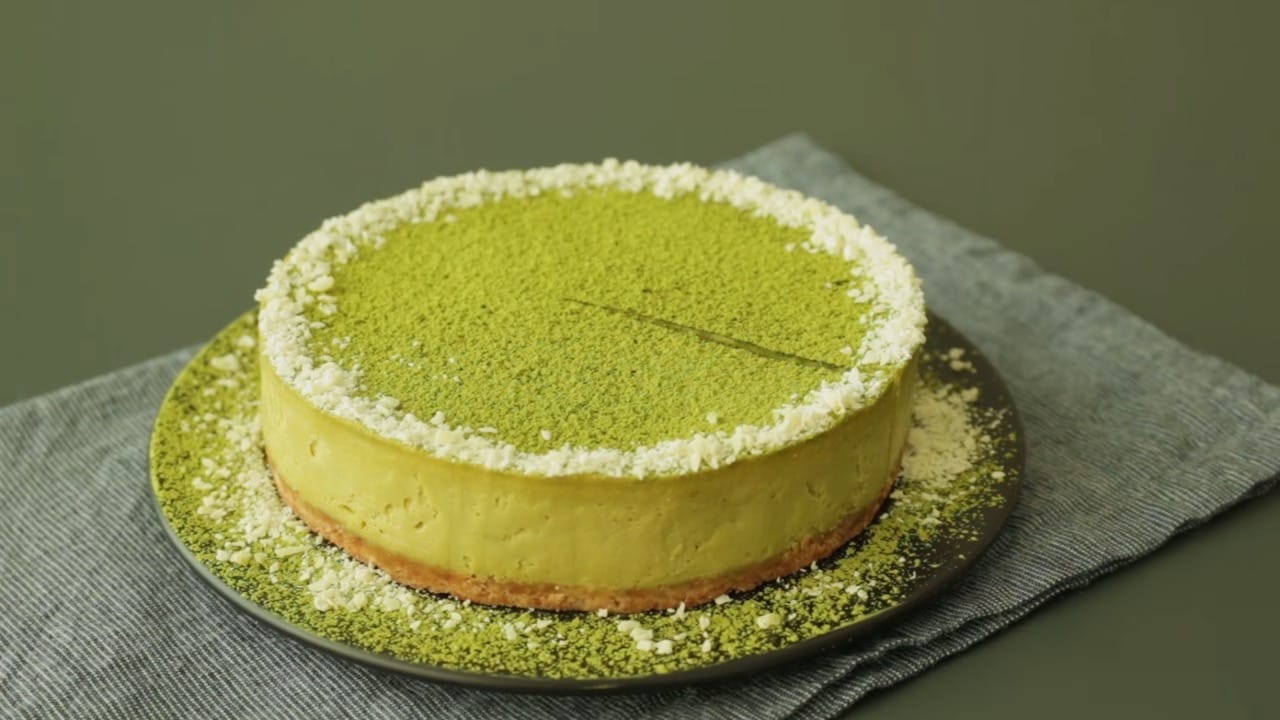 How to make Green tea cheesecake (Matcha cake)