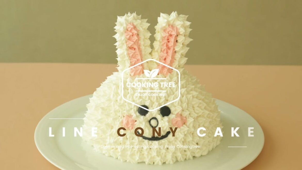 How to make LINE Cony character cake