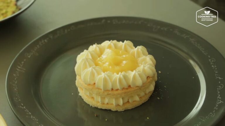 Lemon curd pistachio Mille-feuille Recipe