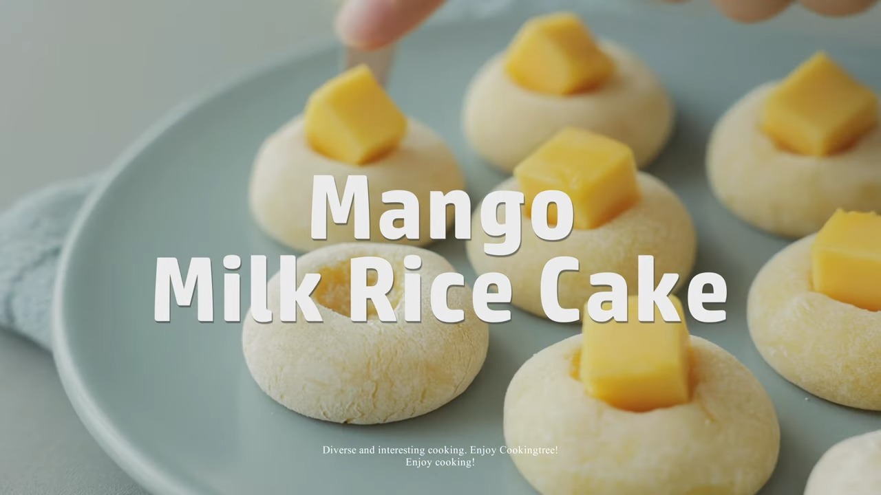 Mango Milk Rice Cake (Mochi) Recipe - Cooking Tree