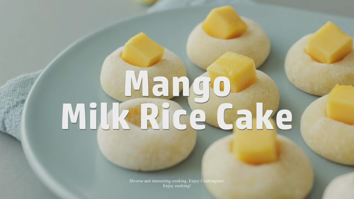 Mango Milk Rice Cake (Mochi) Recipe - Cooking Tree