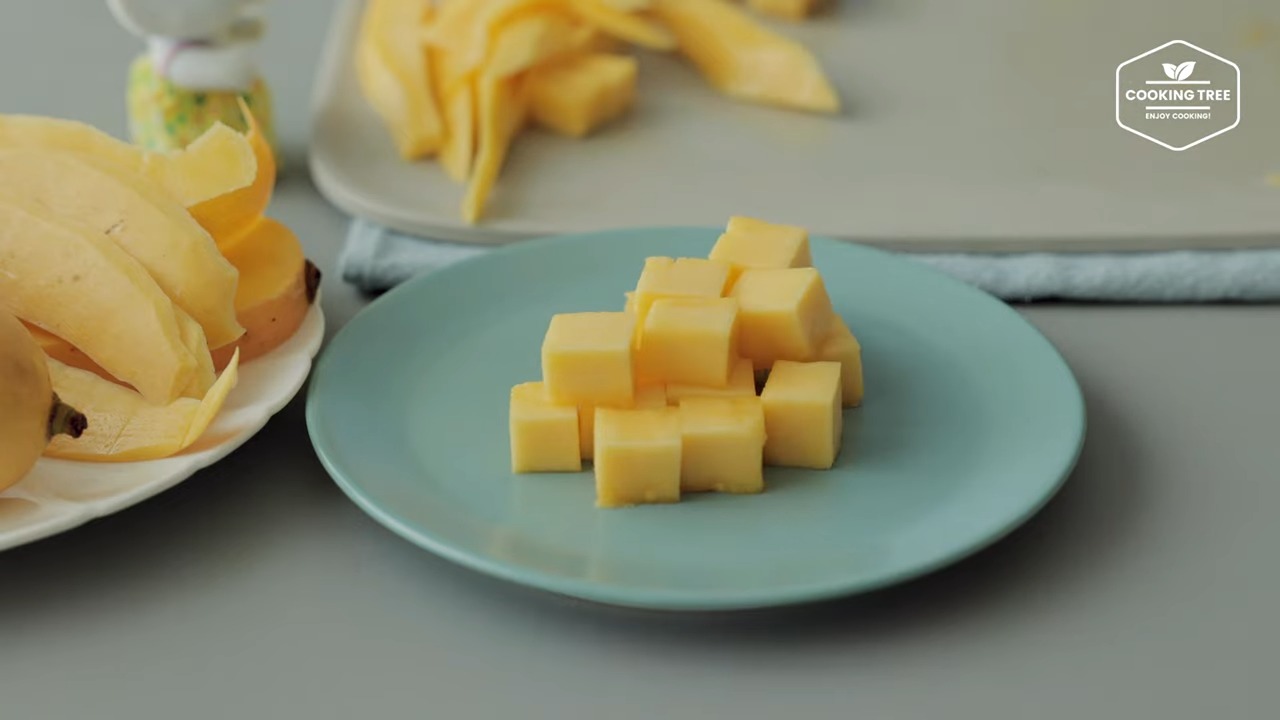 Mango Milk Rice Cake (Mochi) Recipe - Cooking Tree