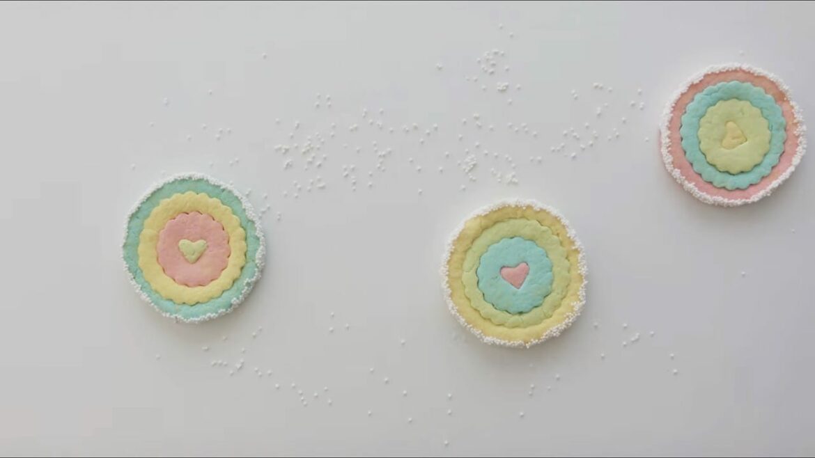 How to make Pastel Rainbow Ruffle cookies