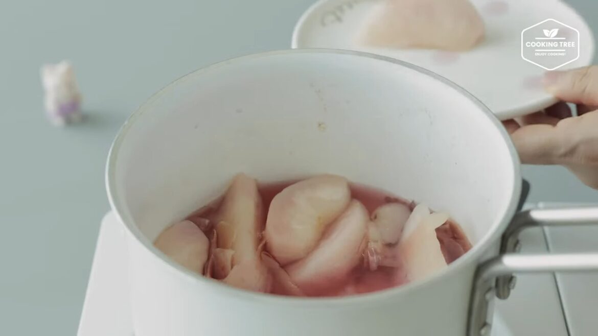 Peach ? Chapssaltteoke Recipe - Cooking Tree