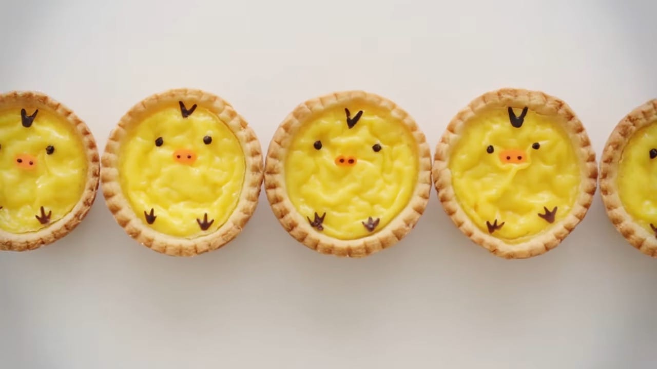 How to make Rilakkuma Kiiroitori Egg tarts