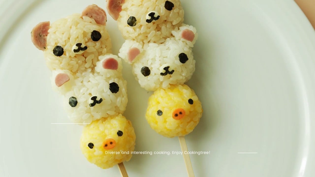 How to make Rilakkuma Rice ball Lunch Box