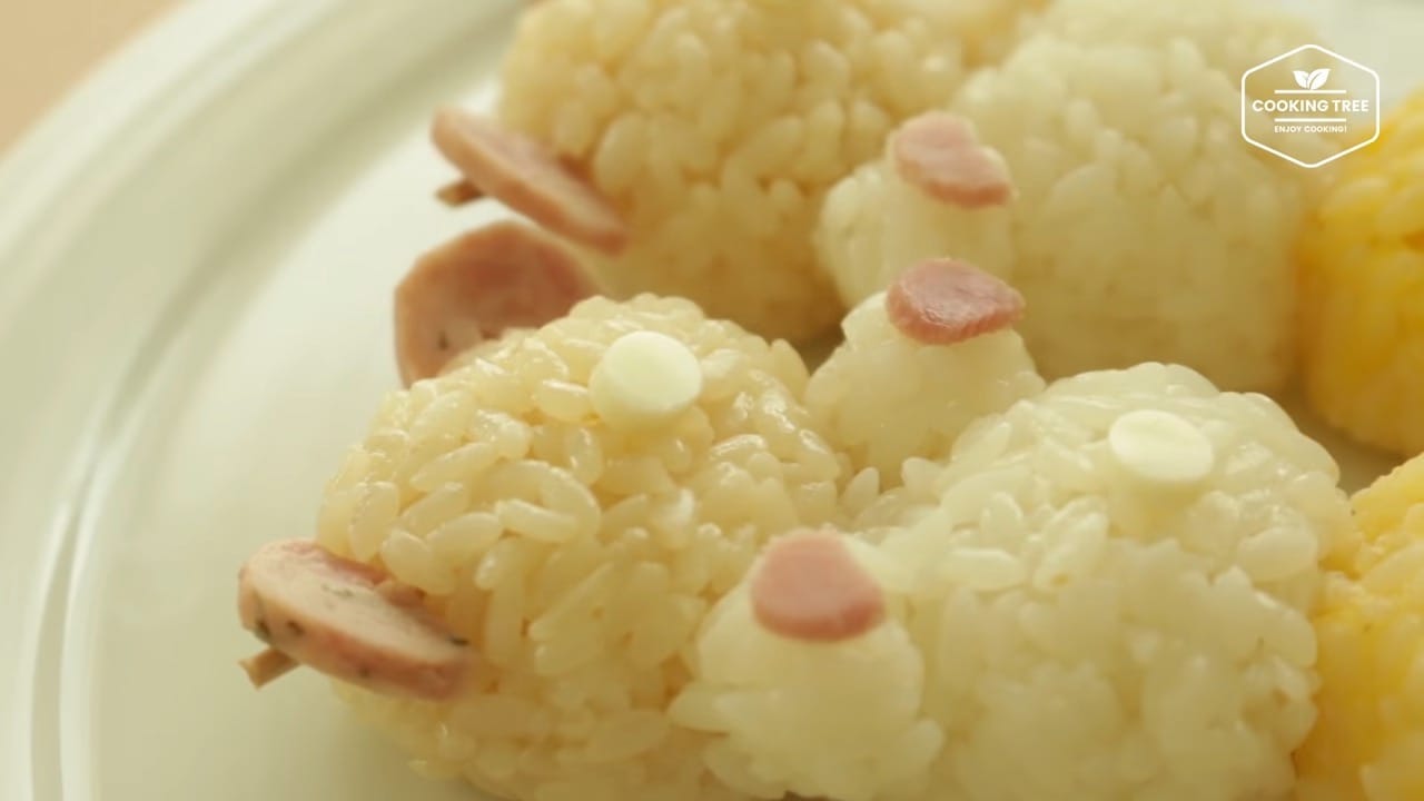 How to make Rilakkuma Rice ball Lunch Box