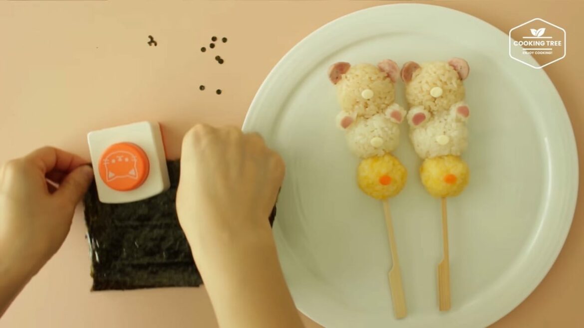 How to make Rilakkuma Rice ball Lunch Box