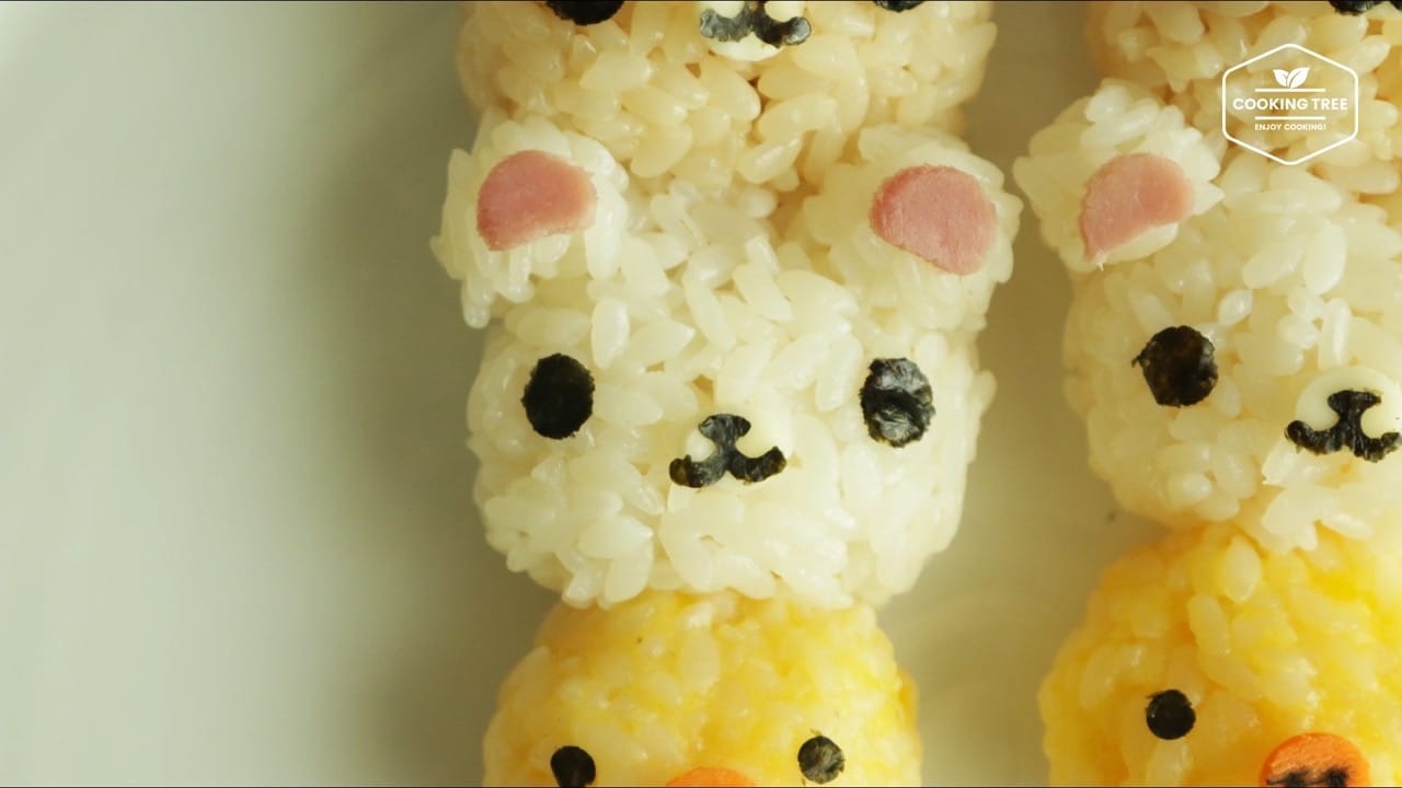 How to make Rilakkuma Rice ball Lunch Box