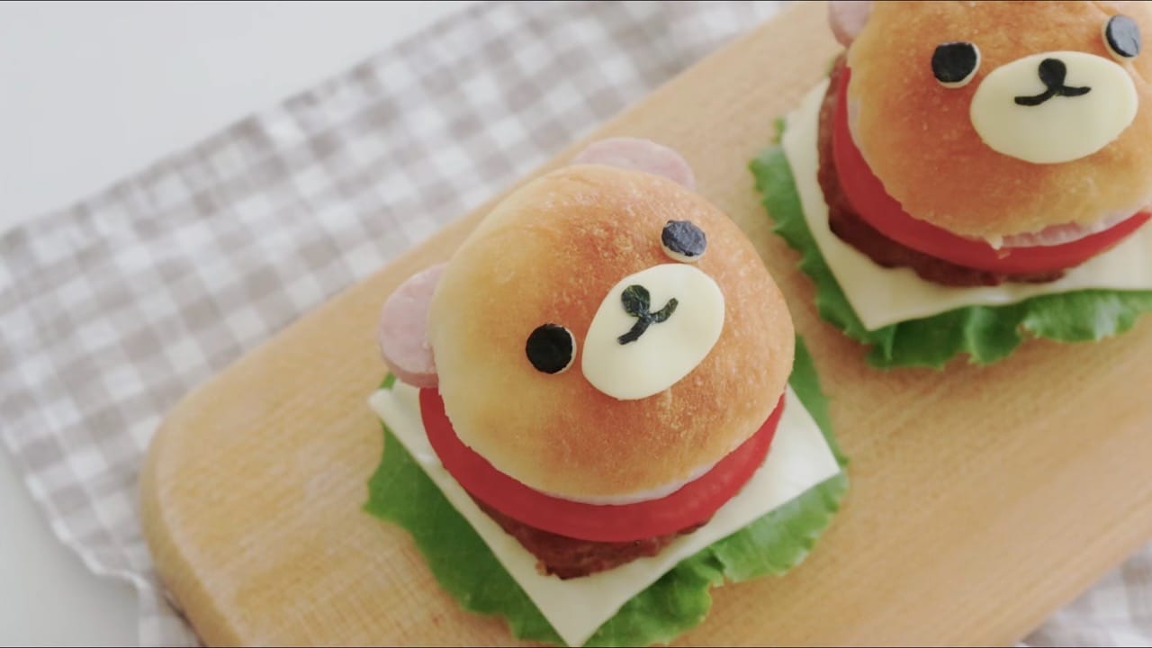 How to make Rilakkuma burger