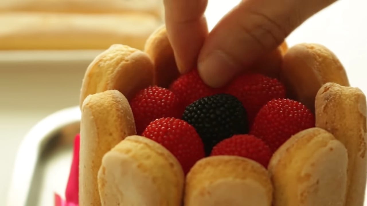 Strawberry Charlotte Recipe (Mousse cake)