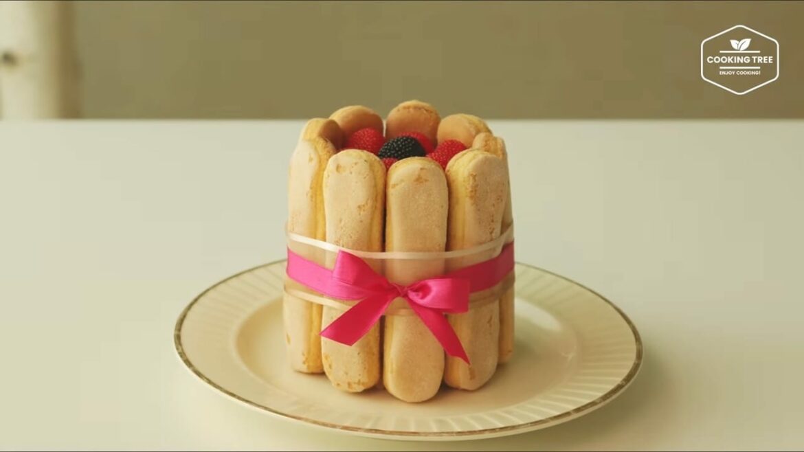 Strawberry Charlotte Recipe (Mousse cake)