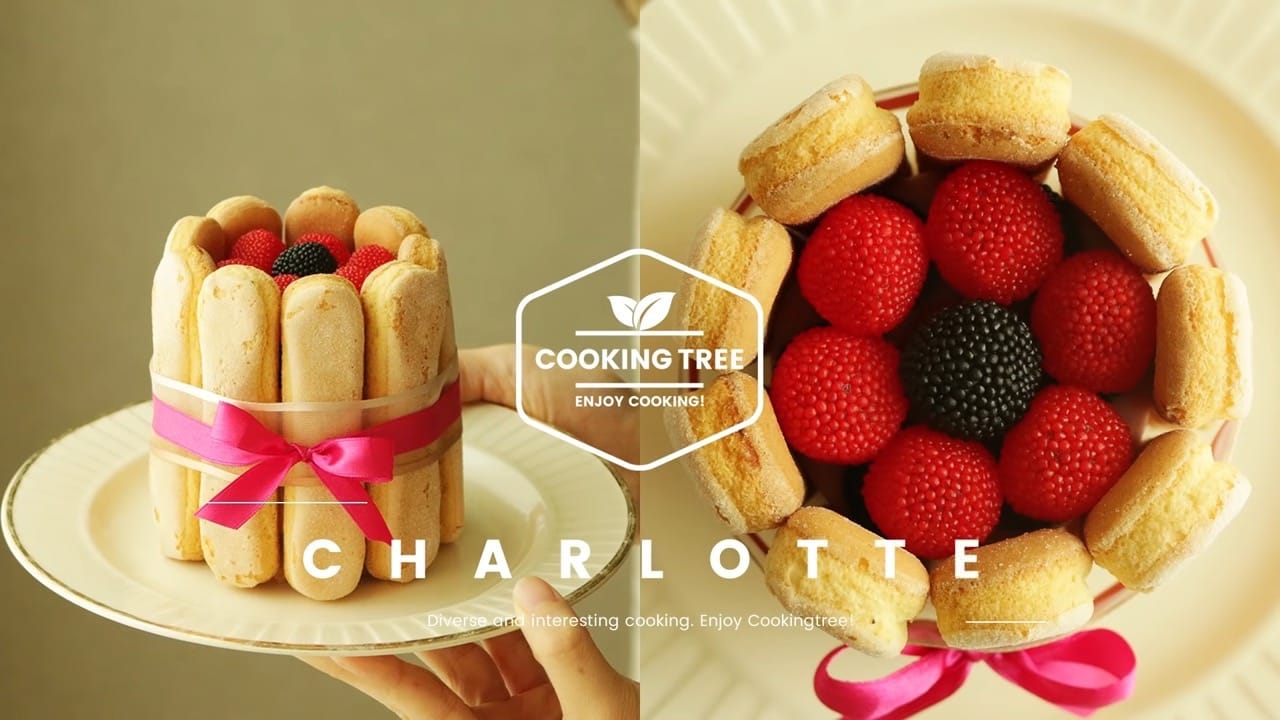 Strawberry Charlotte Recipe (Mousse cake)