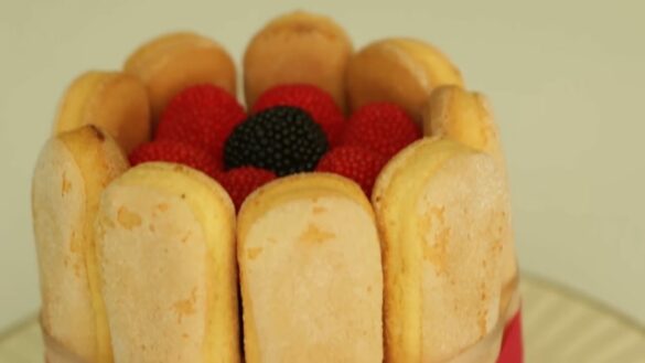 Strawberry Charlotte Recipe (Mousse cake)