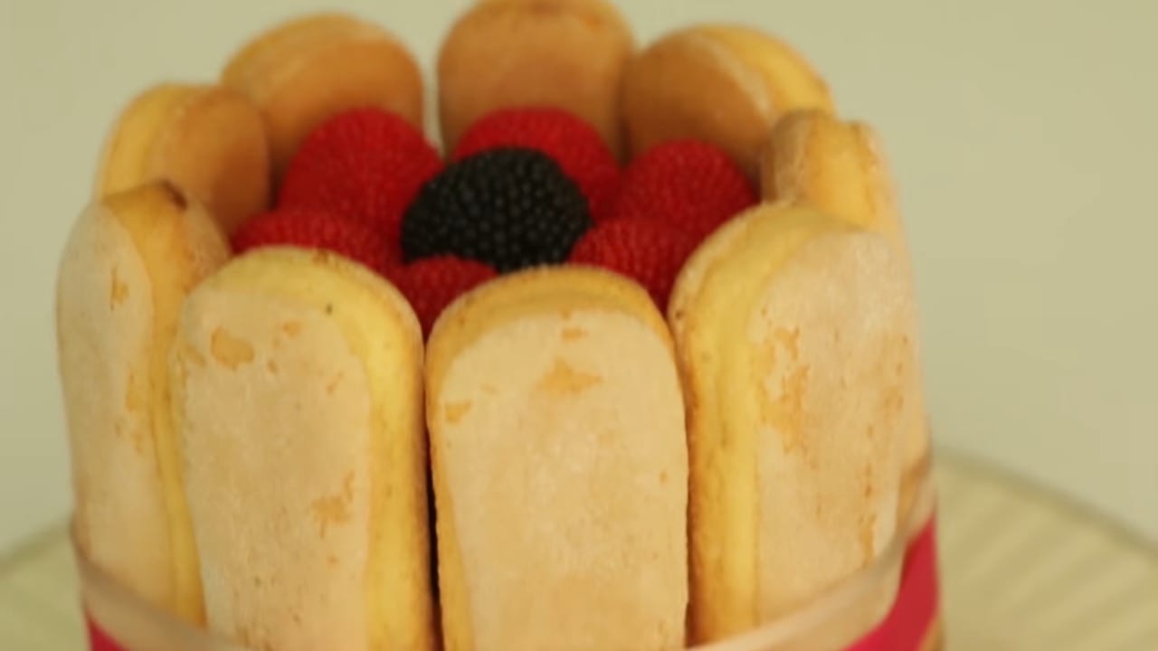 Strawberry Charlotte Recipe (Mousse cake)