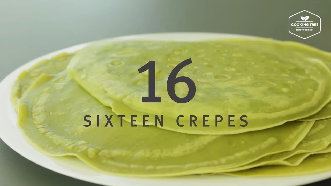 Strawberry green tea (Matcha) crepe cake Recipe