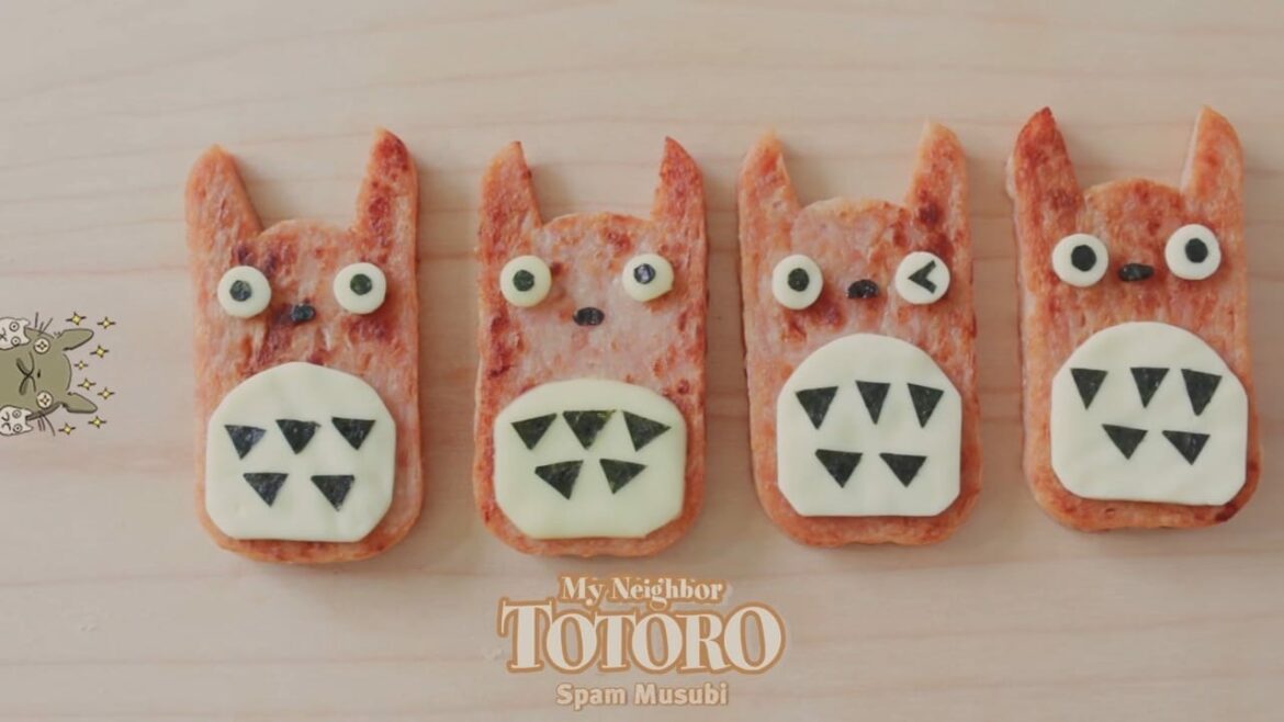 How to make Totoro Spam (Musubi Totoro lunch box)