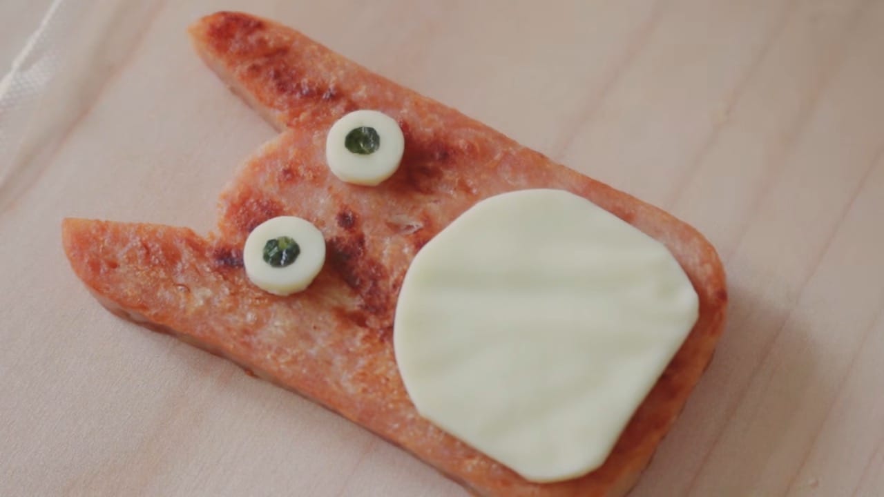 How to make Totoro Spam (Musubi Totoro lunch box)