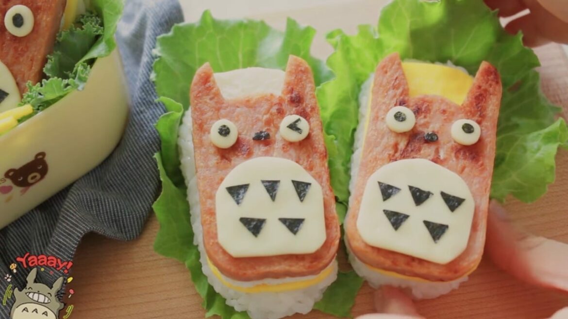 How to make Totoro Spam (Musubi Totoro lunch box)
