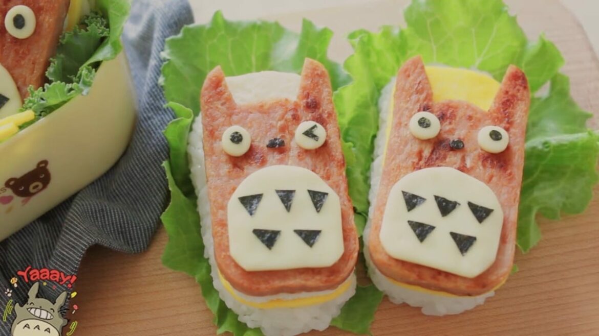 How to make Totoro Spam (Musubi Totoro lunch box)