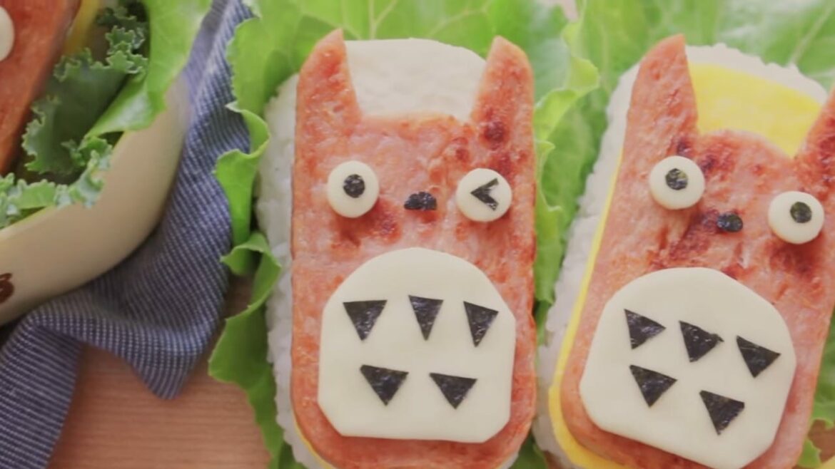 How to make Totoro Spam (Musubi Totoro lunch box)