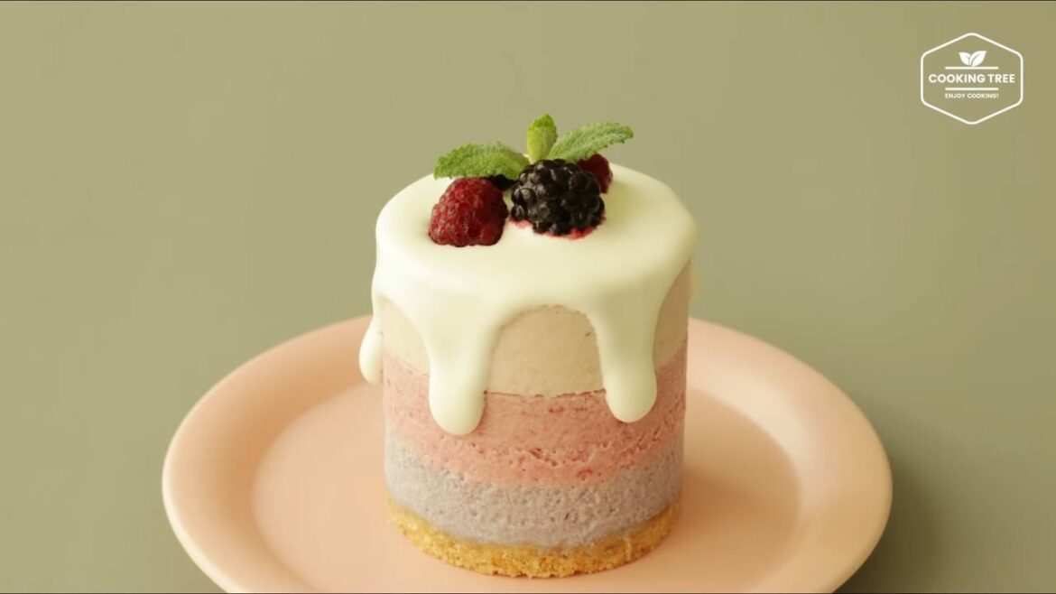 How to make Triple berry mousse cake