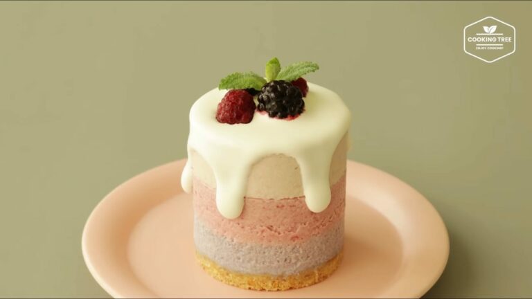 How to make Triple berry mousse cake