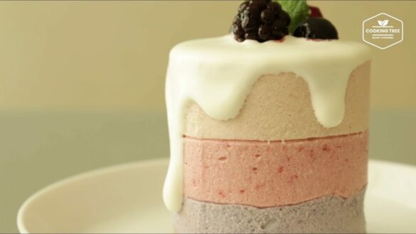 How to make Triple berry mousse cake