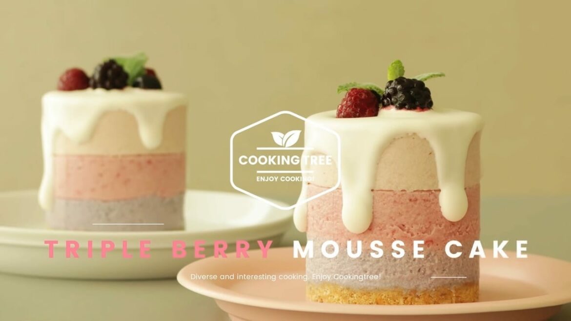 How to make Triple berry mousse cake