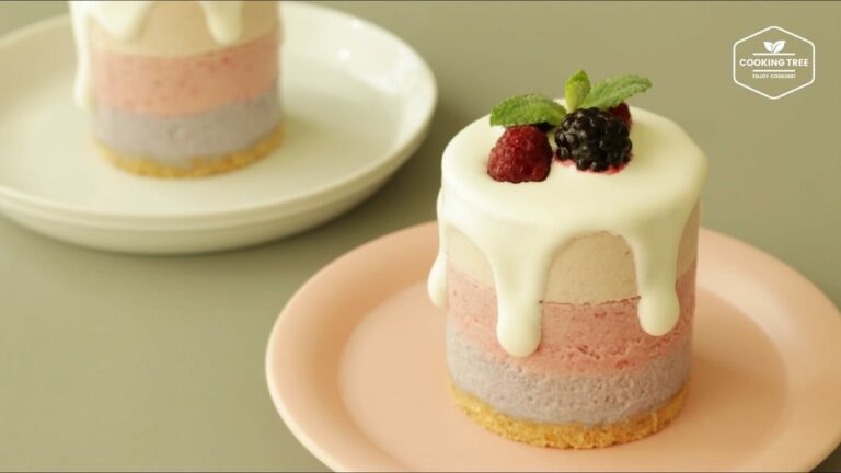 How to make Triple berry mousse cake