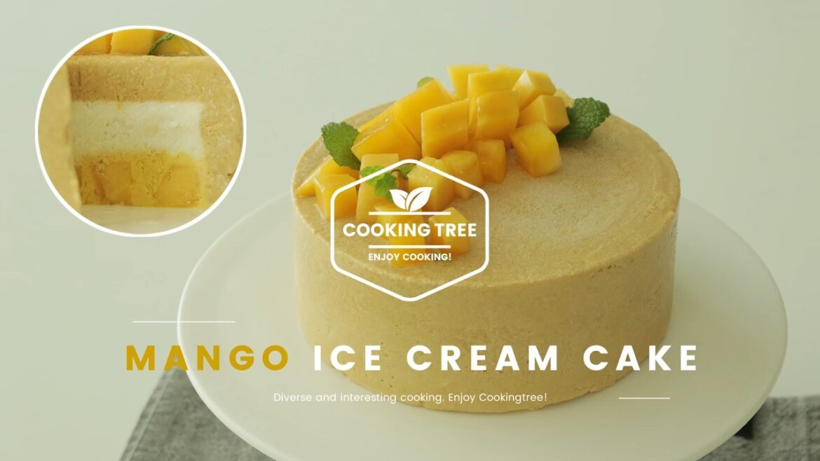 Mango ice cream cake Recipe