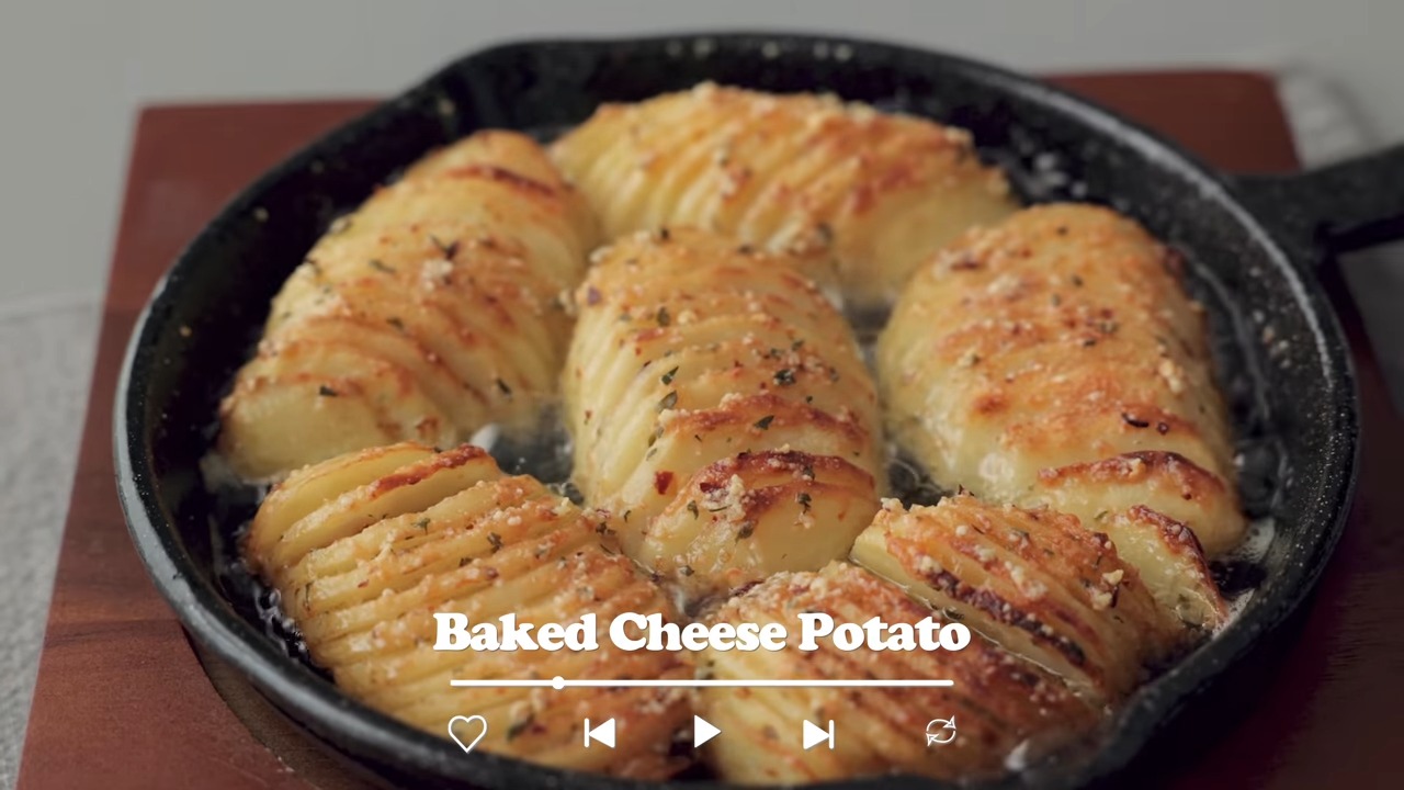 Baked Cheese Potato Recipe - Cooking Tree