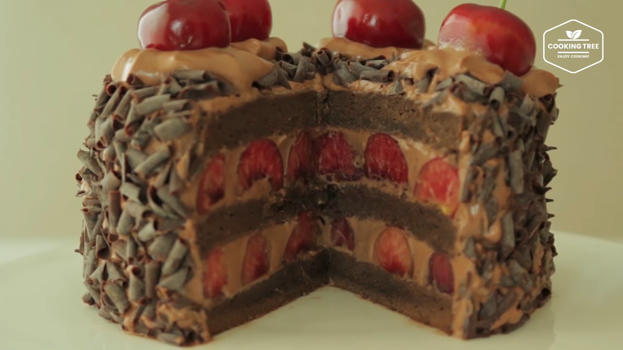Black Forest Cake (Cherry choco cake) Recipe