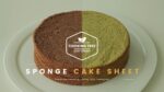Choco & Green Tea Sponge cake sheet Recipe