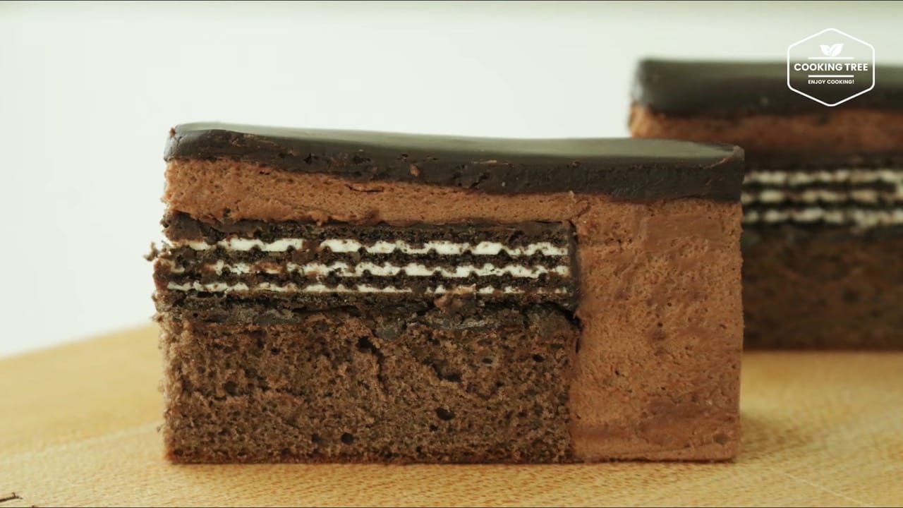 Chocolate mousse cake Recipe with Oreo Wafer