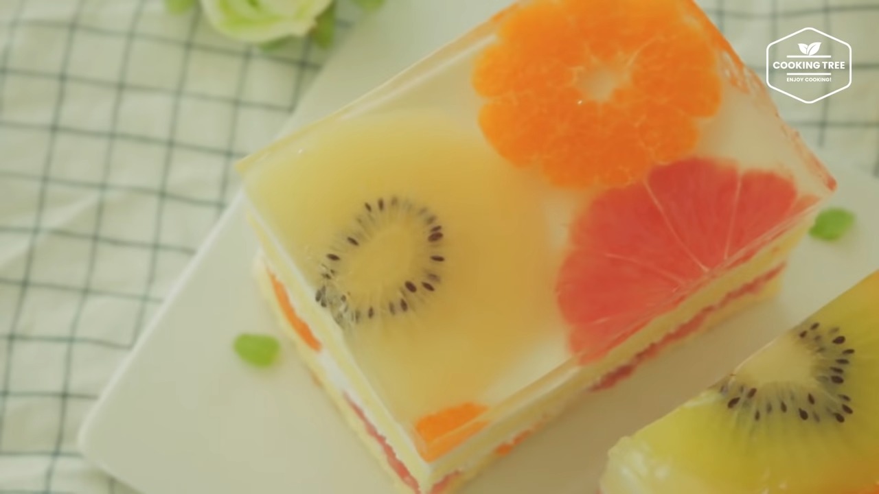Fruit Jelly Cake Recipe