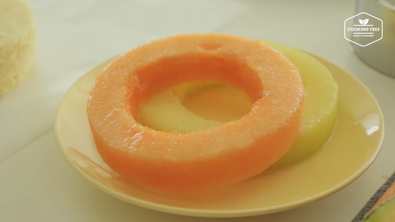 Green & Red melon cake Recipe