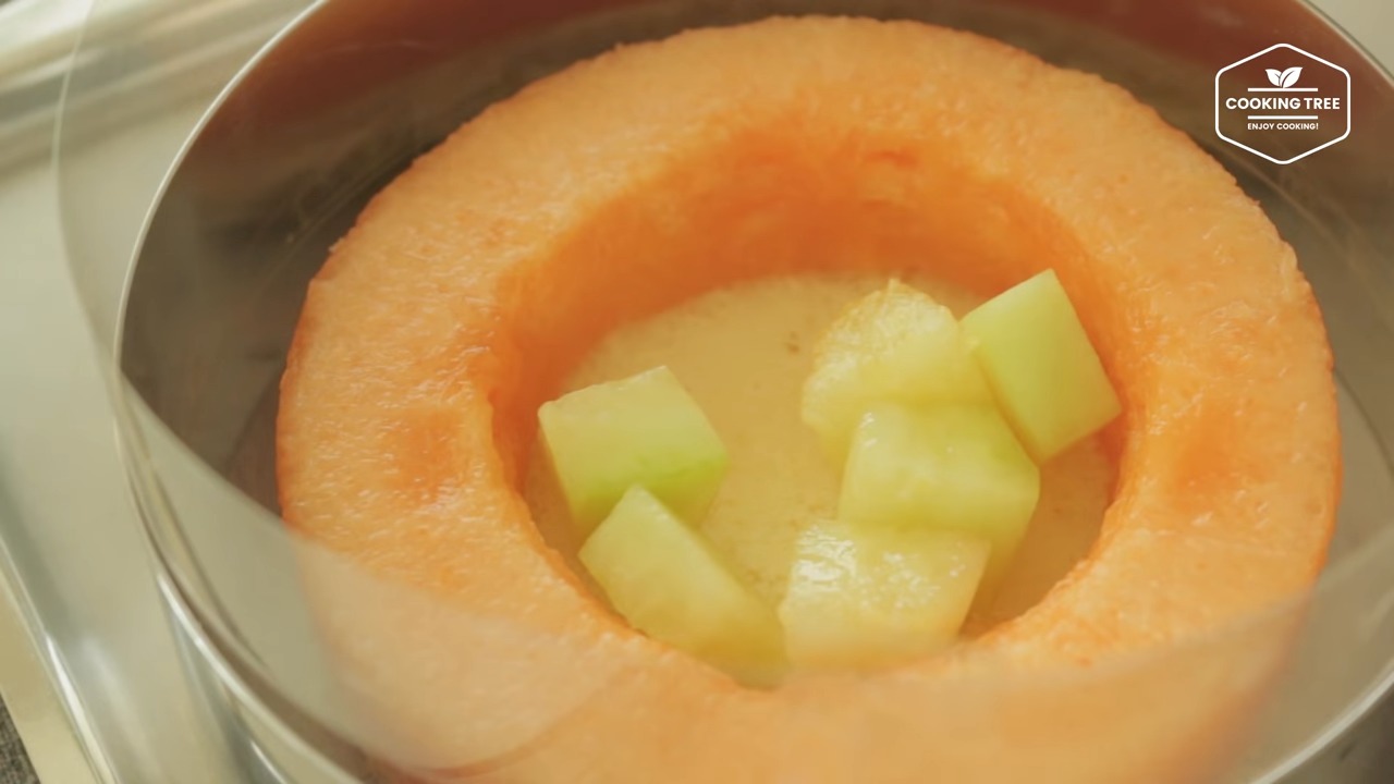 Green & Red melon cake Recipe