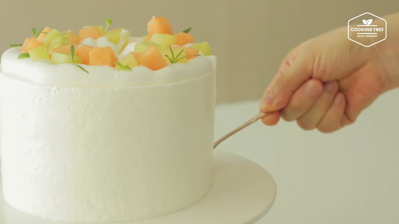 Green & Red melon cake Recipe