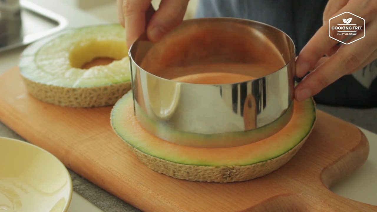 Green & Red melon cake Recipe