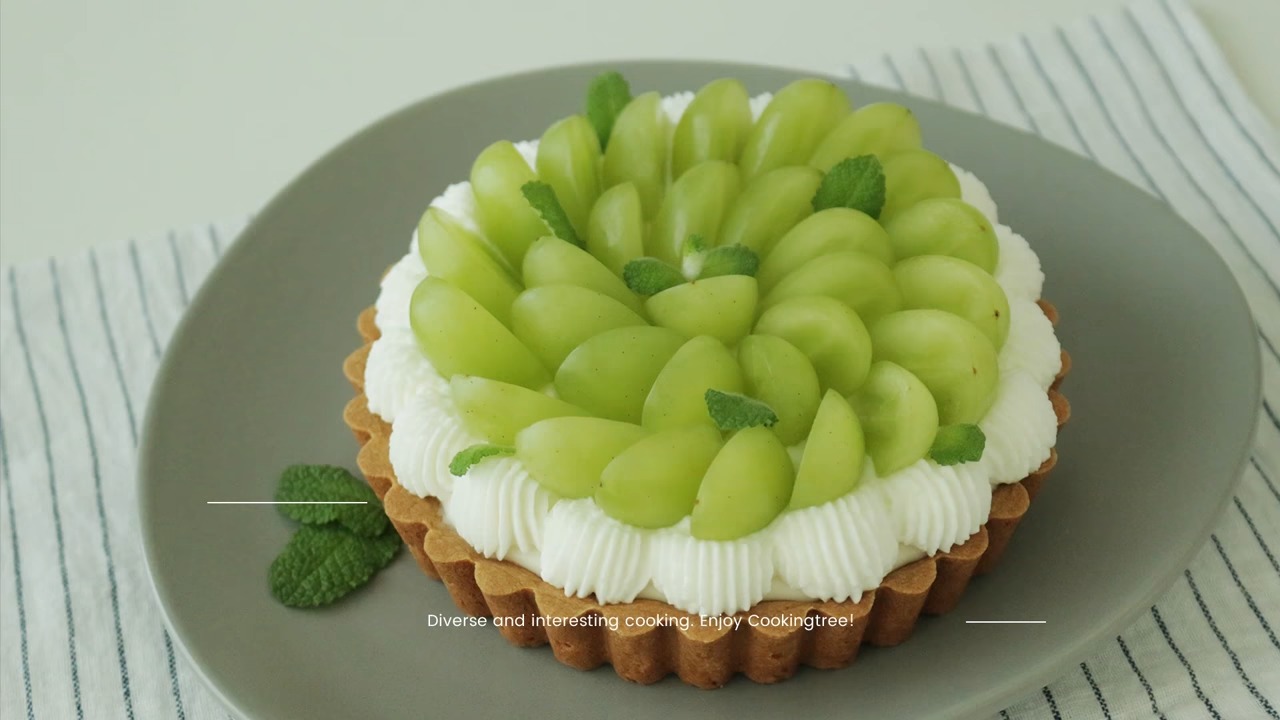 Green grape tart Recipe