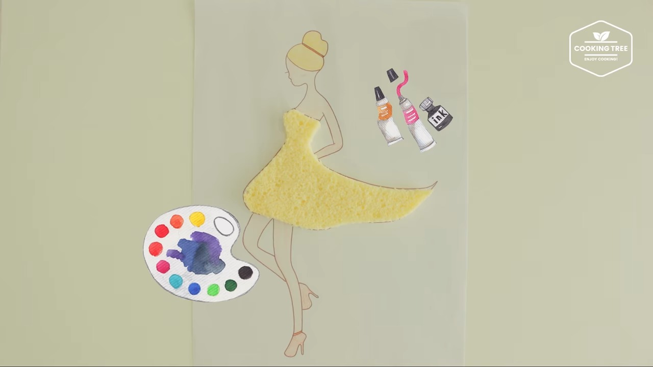 Making an Edible Dress~ cake idea for kids - Cooking tree