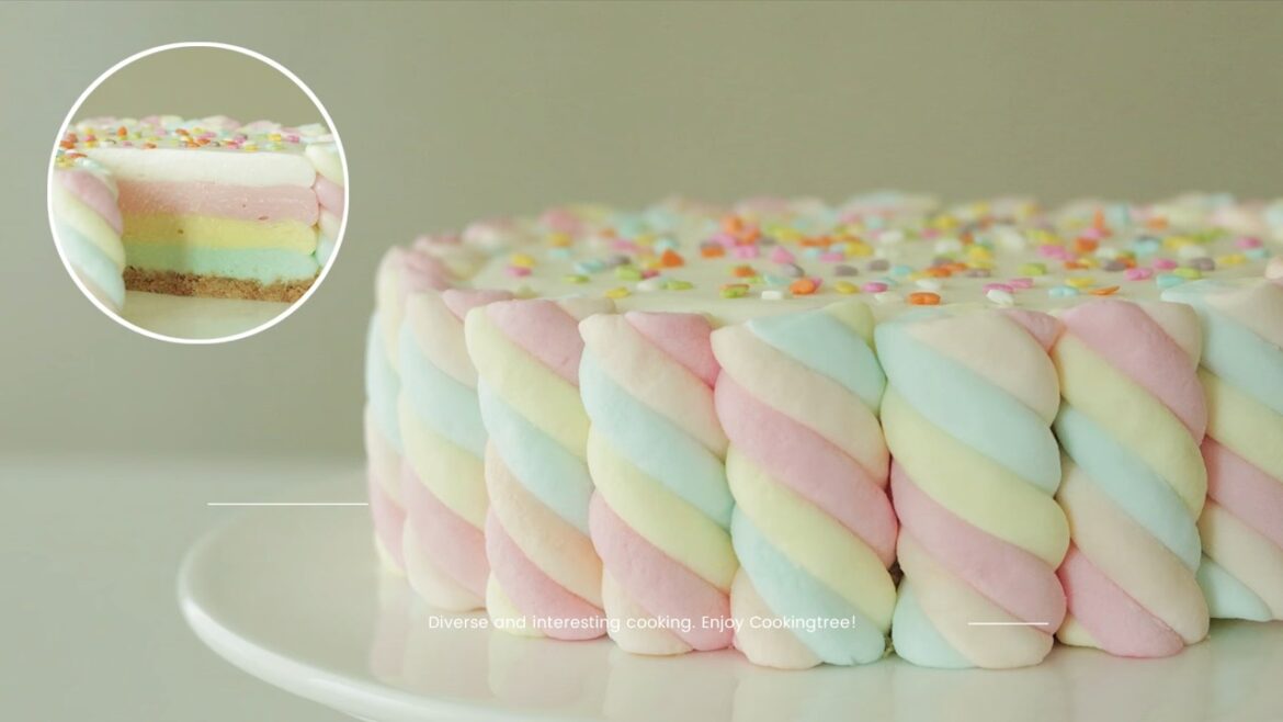 Marshmallow pastel cheesecake Recipe