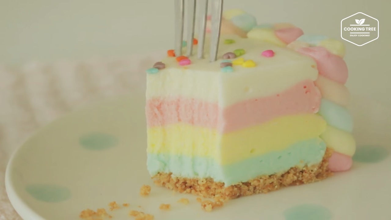 Marshmallow pastel cheesecake Recipe