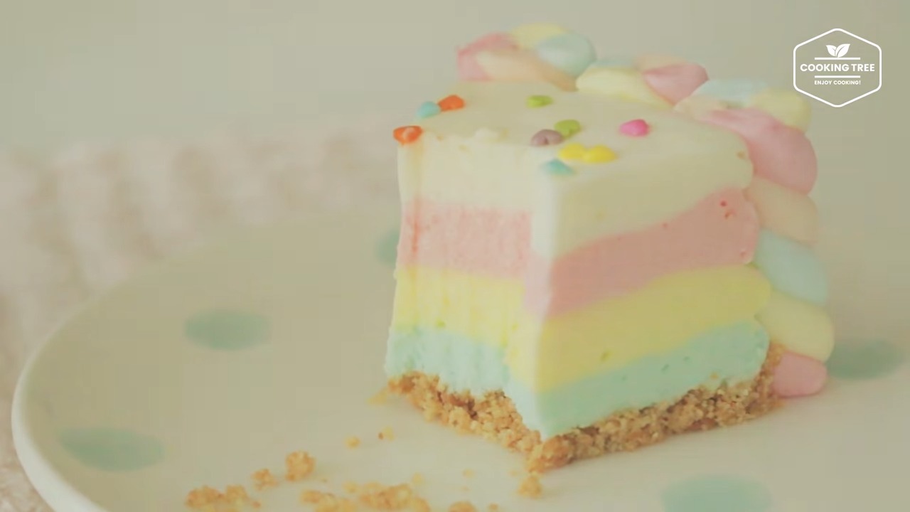 Marshmallow pastel cheesecake Recipe