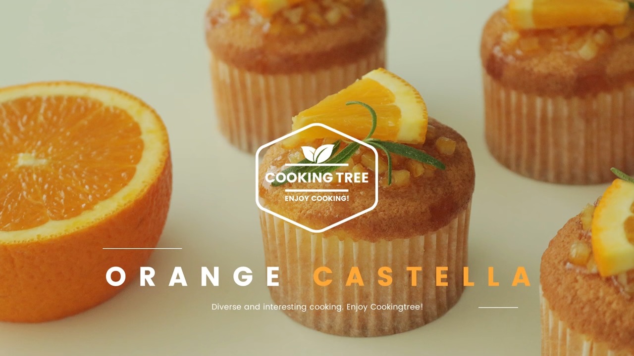 Orange Castella Cupcakes Recipe
