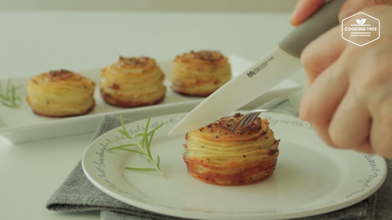 Parmesan Potato Stacks Recipe