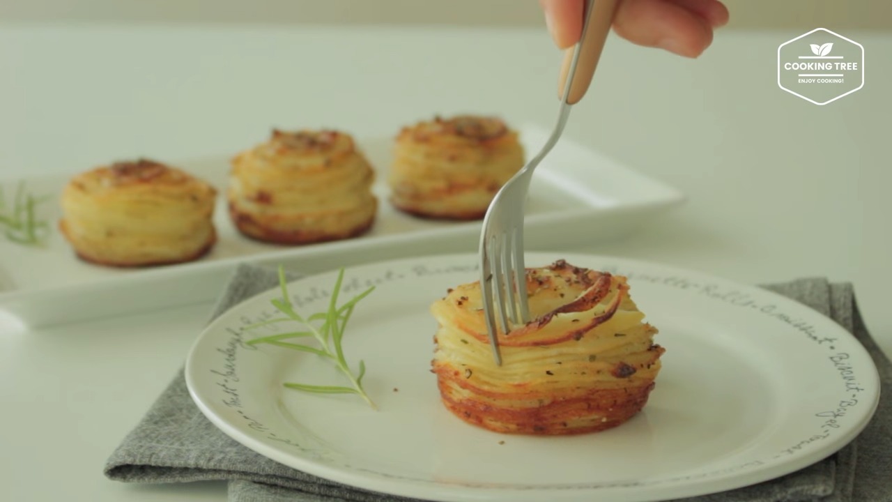Parmesan Potato Stacks Recipe