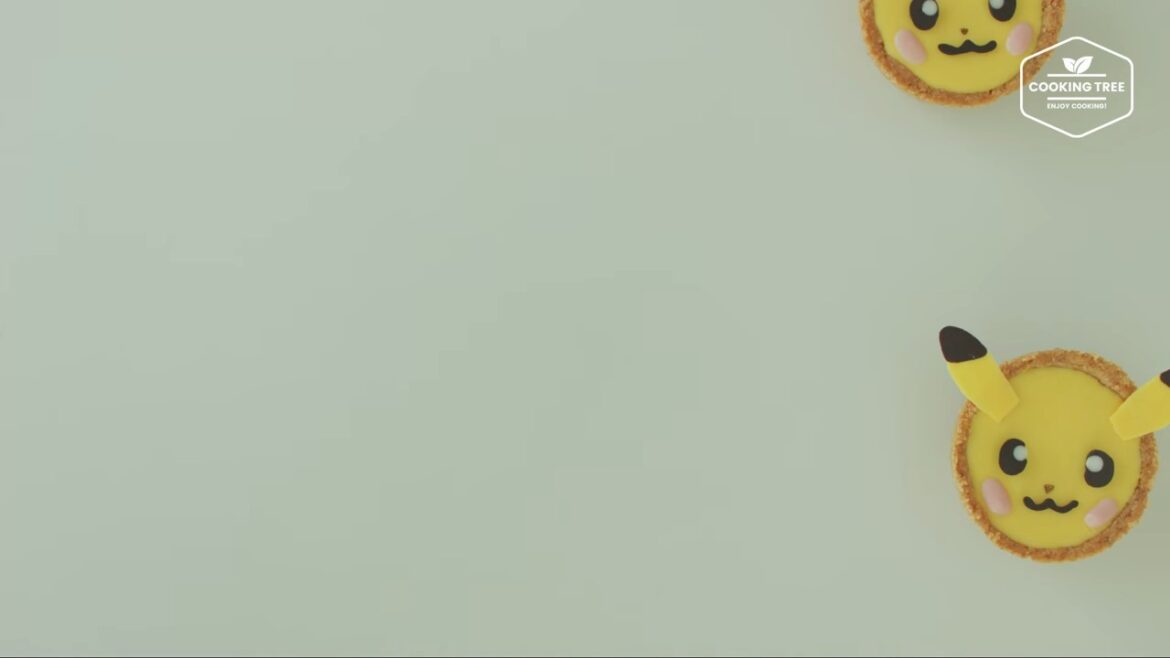 Pikachu Banana cream Tart Recipe