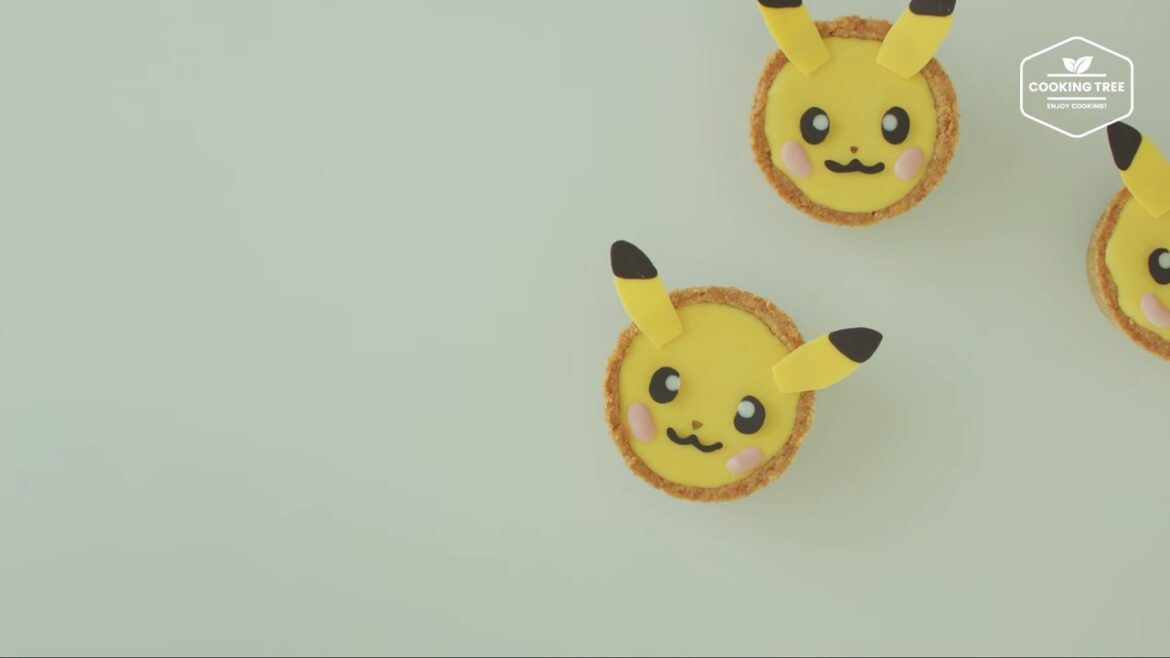 Pikachu Banana cream Tart Recipe